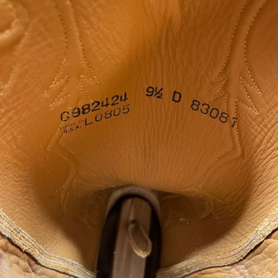 Lucchese Handmade Classics Alligator Skin Brown Cowboy Boots Size 9.5D ...