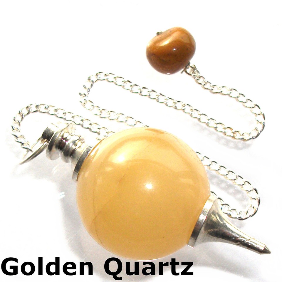 Genuine Gemstone Crystal Ball Dowsing Pendulum Variety of Dowsers UK ...