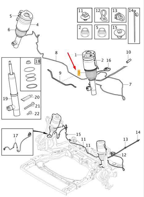 VOLVO XC90 MK2 FRONT AIR SUSPENSION PROTECTING BELLOWS 31429522 GENUINE ...