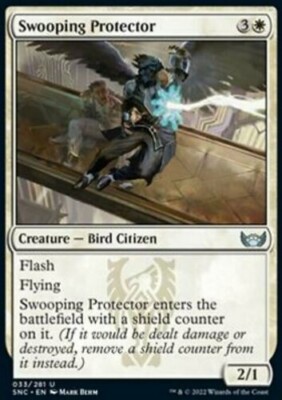 Magic the Gathering Swooping Protector White MTG Bird Citizen Creature ...