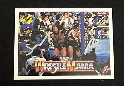 AX AND SMASH DEMOLITION 1990 CLASSIC WWF WRESTLEMANIA SIGNED ...