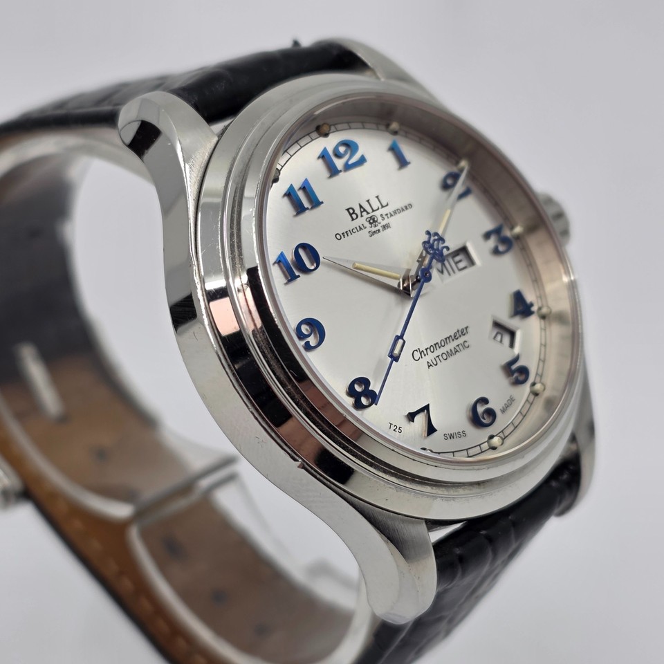 Ball Trainmaster Cleveland Express Stainless Steel Watch NM1058D | eBay