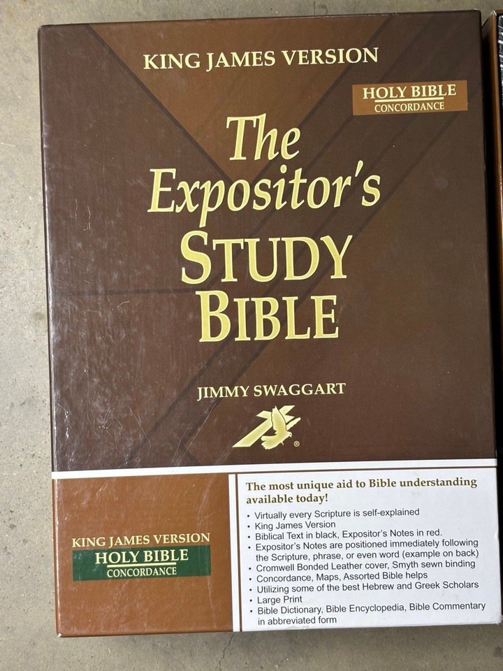 New The Expositor's Study Bible Jimmy Swaggart Bonded Leather King ...