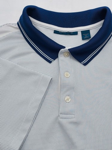 Perry Ellis Golf Polo Shirt Short Sleeve Men’s Size Medium Navy Blue ...