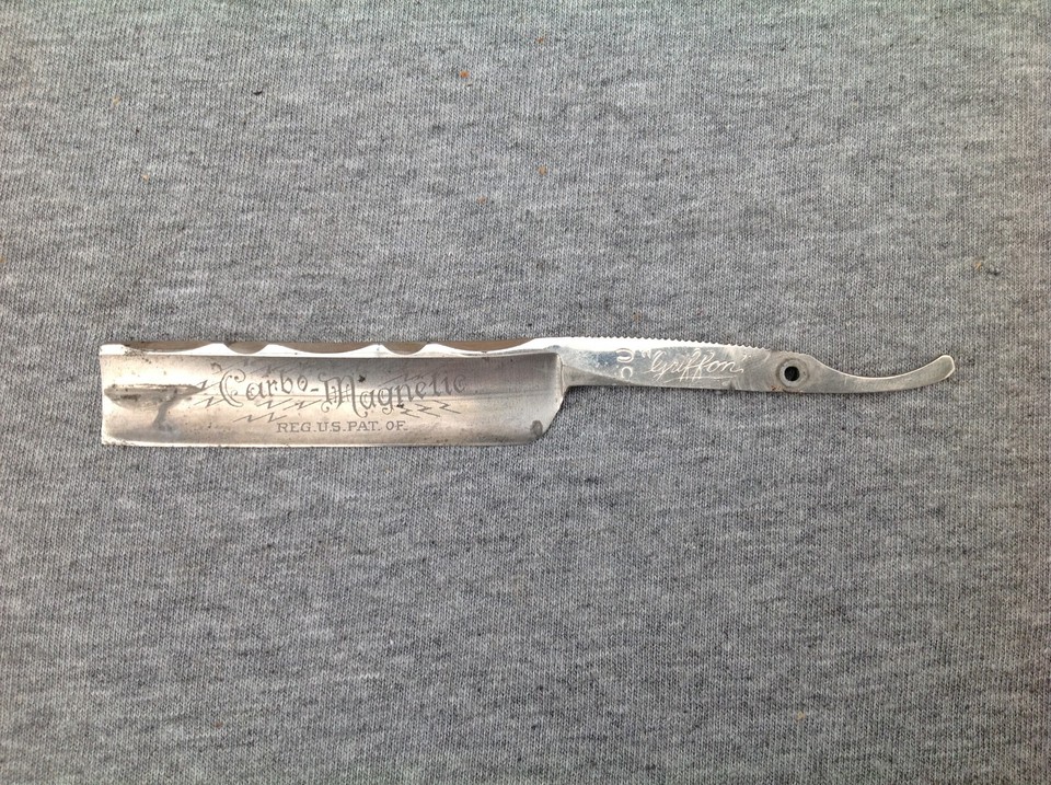 Griffon Cutlery Works "Carbo-Magnetic" Straight Razor, No Scales | eBay