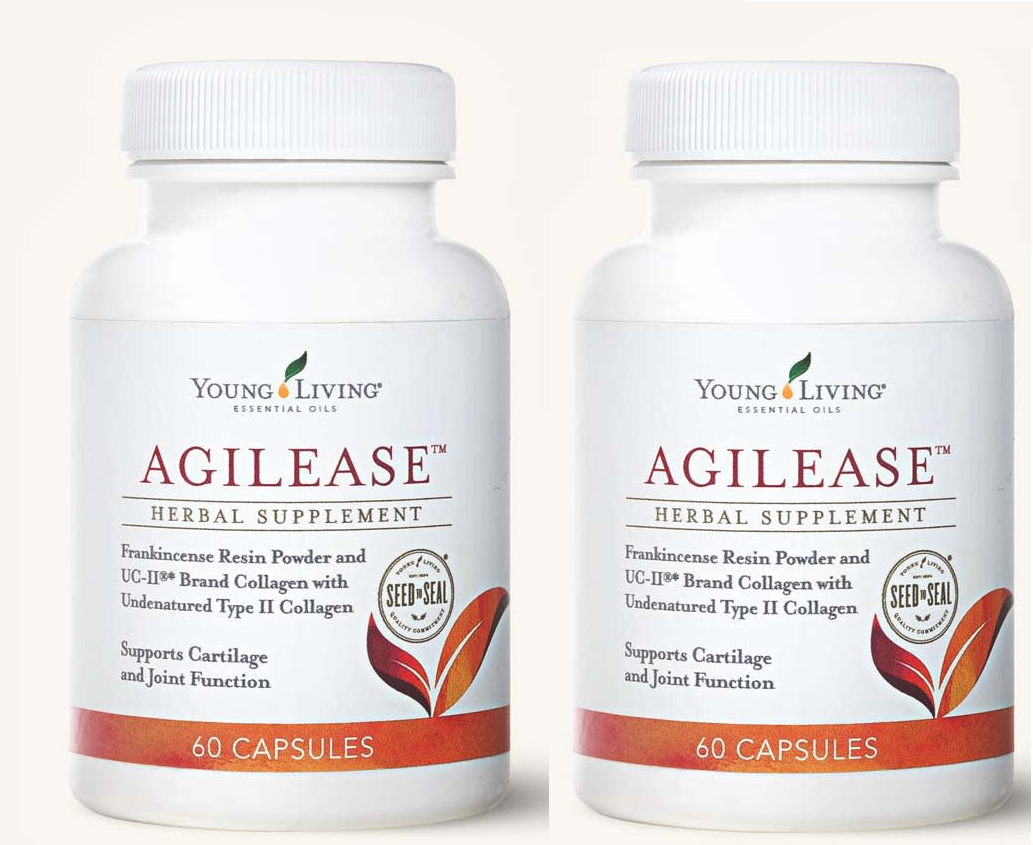 Young Living AgilEase Herbal Supplement x 2 -60 Capsules Collagen Joint ...