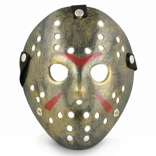 Jason Voorhees Gold Mask - Use It For Dress Up - Halloween - Cosplay ...