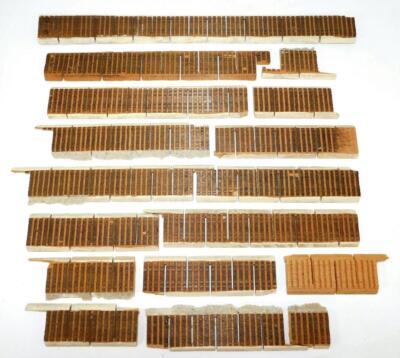 17 Tru Scale HO scale Roadbed Wooden Vintage STRAIGHTS no rails custom ...