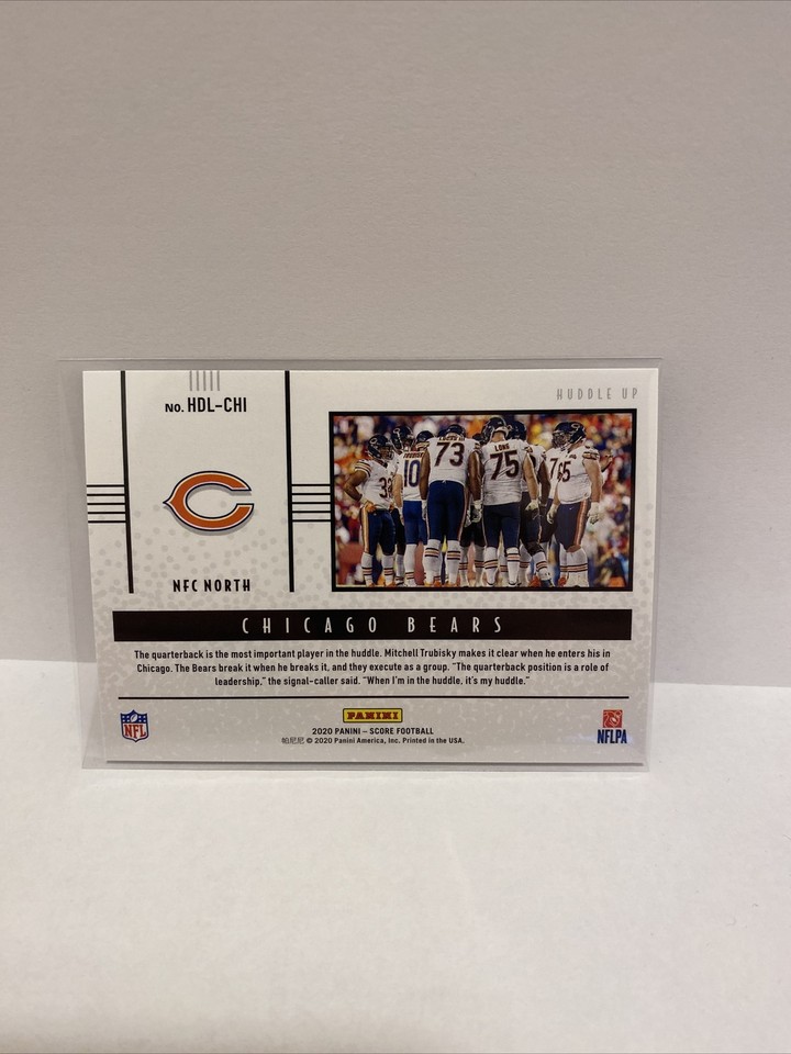 2020 Mitchell Trubisky Chicago Bears Panini Score Football Huddle Up ...
