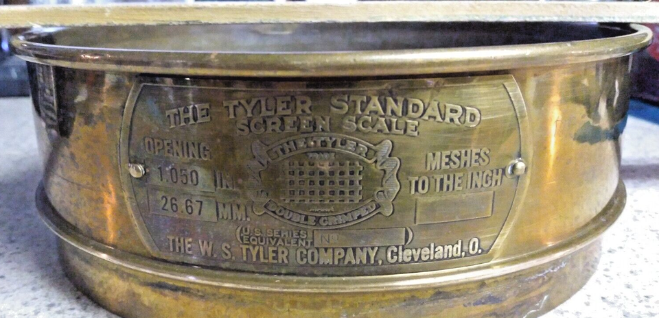Vintage VARY RARE Tyler Standard Screen Scale 1.050 IN.- 26.67 MM Gold ...