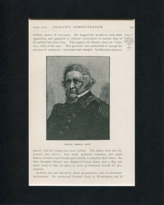Winfield Scott US General Old Fuss and Feathers War of 1812 Book Photo ...