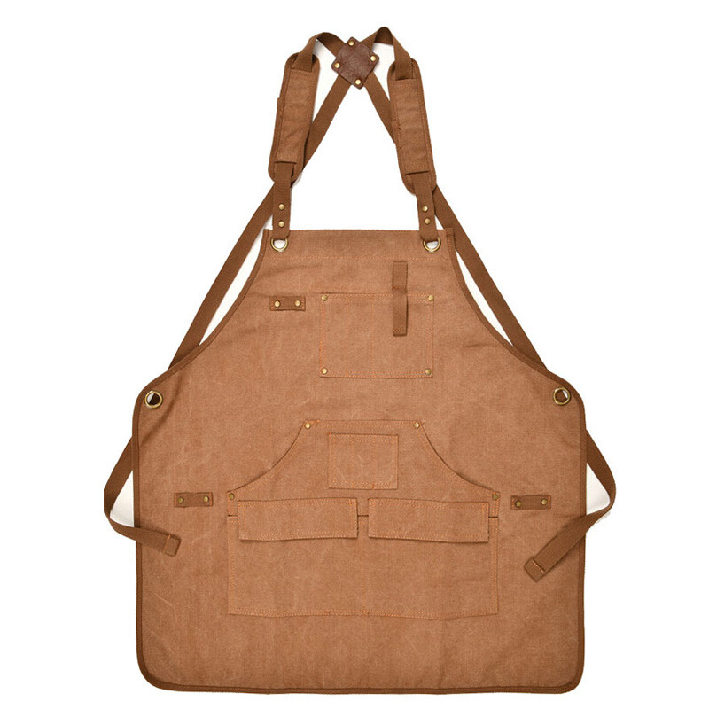 Canvas Woodworking Workshop Tool Pocket Apron Carpenter Hair Salon Chef ...