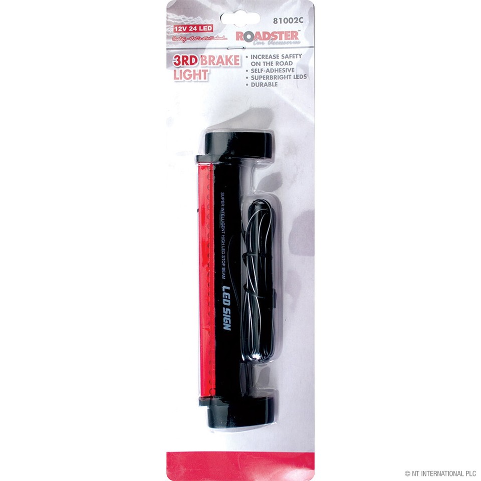 12V 24 LED REAR 3RD BRAKE LIGHT UNIVERSAL STICK ON MOUNT BREAK SUPER ...