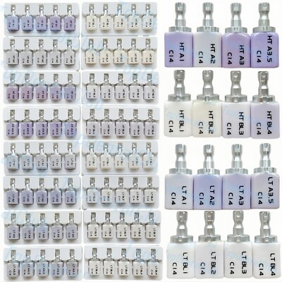 HT/LT C14 Dental Glass Ceramic Lithium Dislicate Blocks CEREC Emax CAD ...