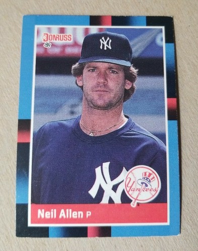 1988 Donruss New York Yankees Baseball Card #597 Neil Allen | eBay