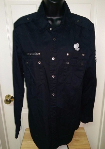 Company 81 Mens Shirt Size M Medium Black White | eBay