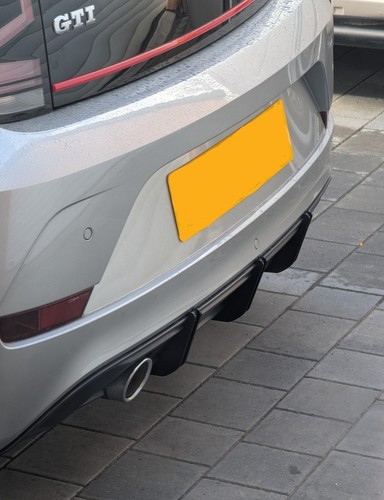 VW Up! GTI Rear Diffuser (x3) - Volkswagen Up Rear Valance Spoiler ...