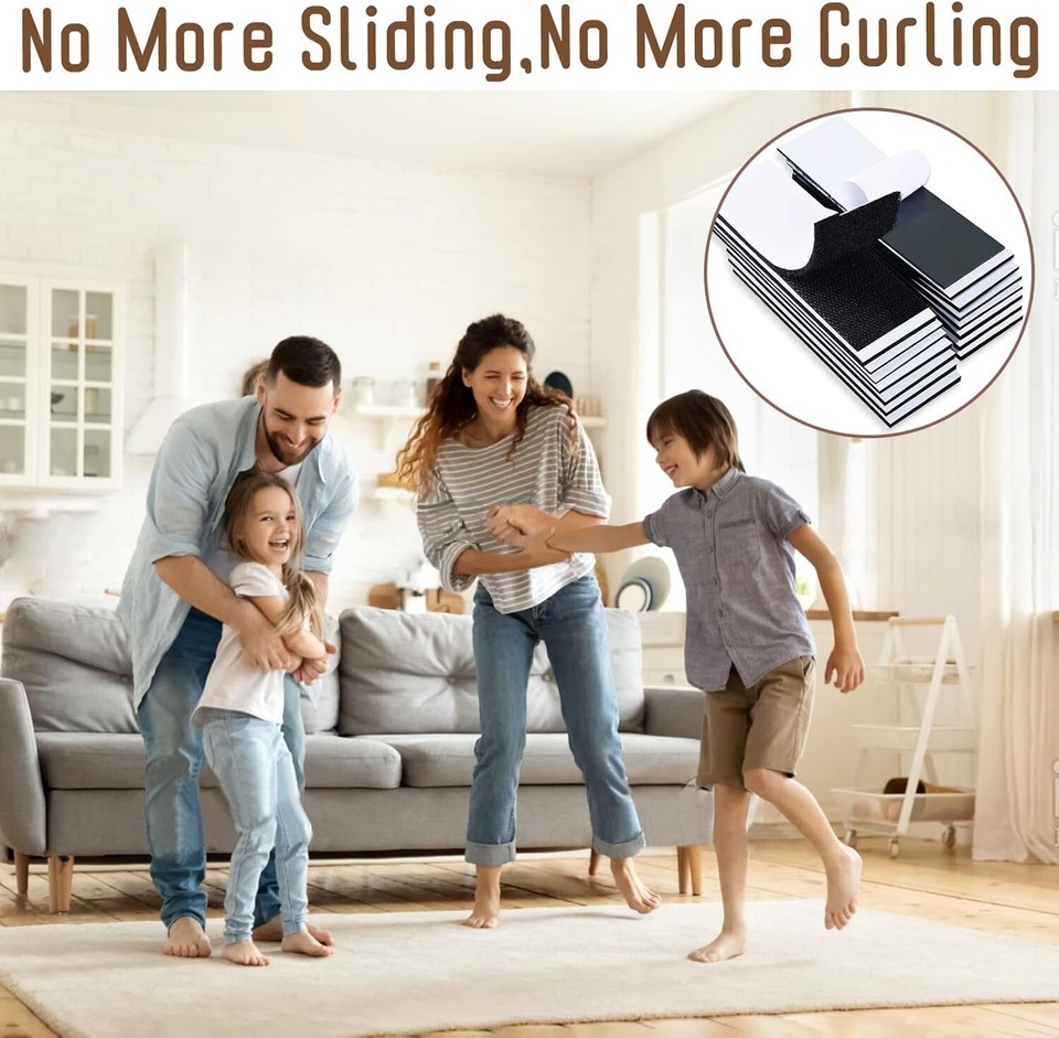 20 Sets Heavy Duty Hook & Loop Adhesive Strips: Sticky Back Fastener ...