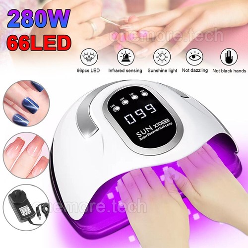 SUN X10 MAX Nail Lamp UV LED Light 280W Nail Polish Dryer Art Gel ...