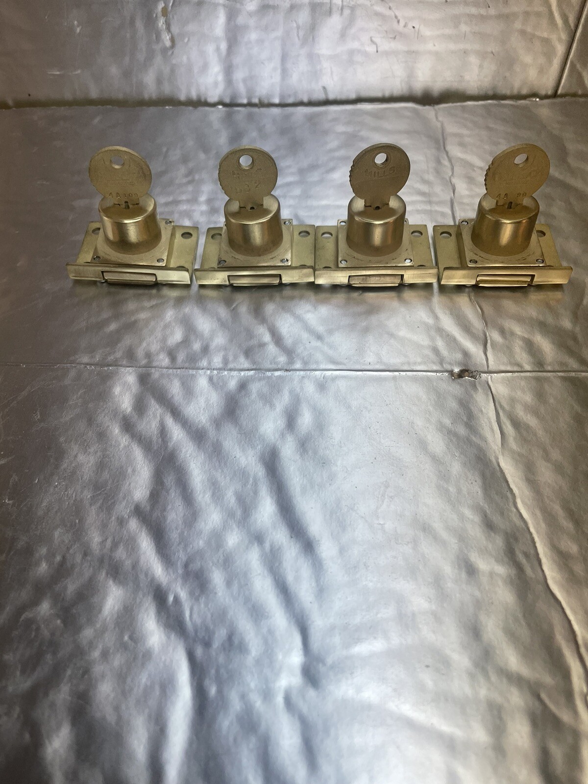 Mills Slot 4 Original Back Door Locks Rekeyed | eBay