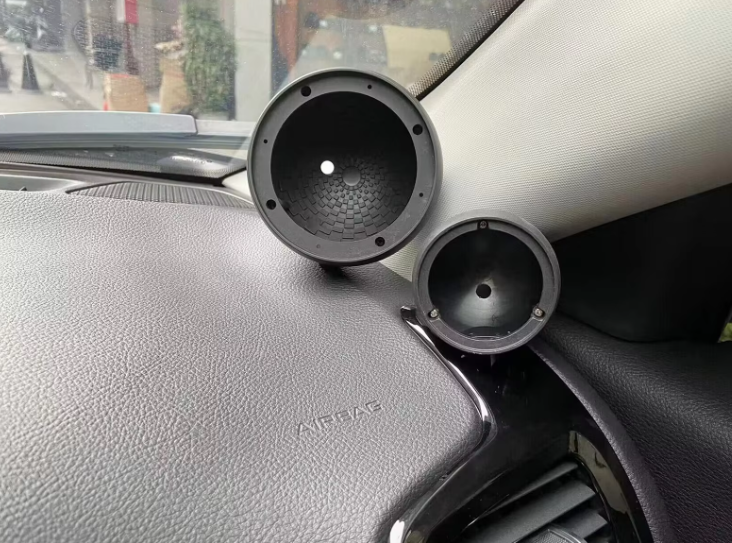 Tweeter & Midrange Speaker Pods Pair ABS Plastic A Pillar Dash Mount ...