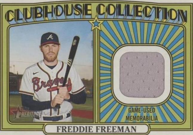 2021 Topps Heritage - Clubhouse Collection Relics Freddie Freeman #CCR ...