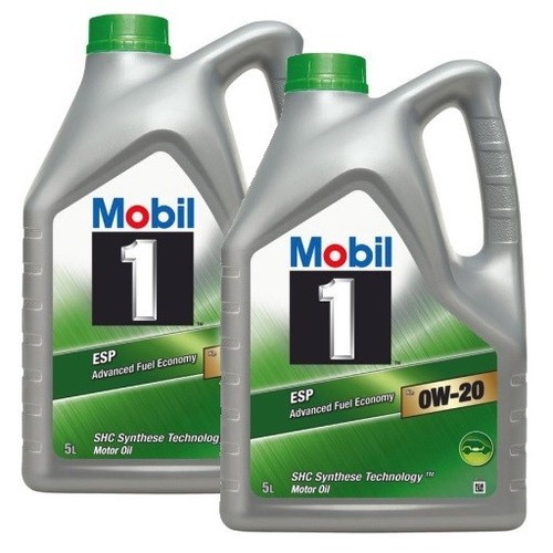2 x huile moteur entièrement synthétique 5L 10L MOBIL 1 ESP X2 0W20 ...