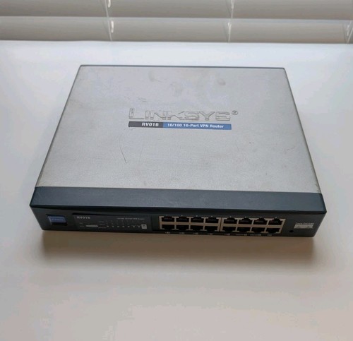 Linksys RV016 Multi-WAN VPN Router Cisco Business 10/100 16 Port Power ...