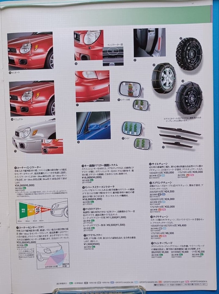 [Import duties included] Subaru Impreza GD 2nd Gen 2000 Accessory ...