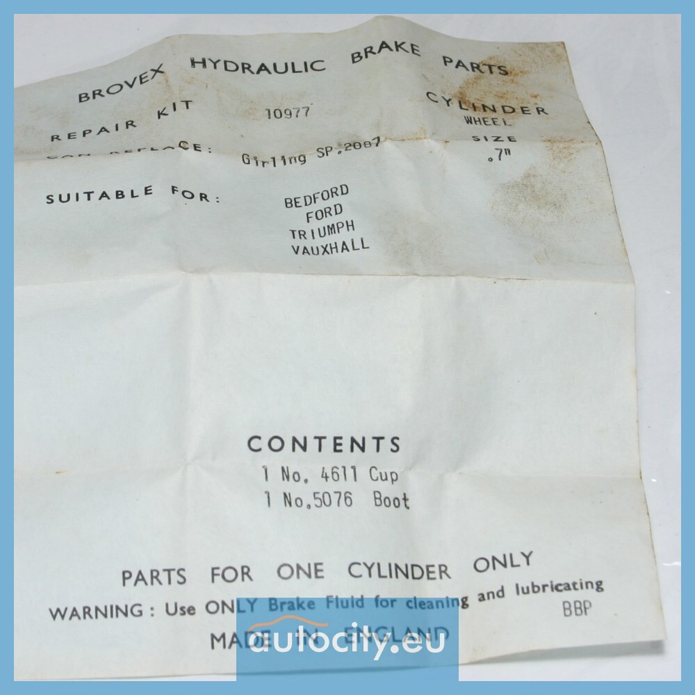 Brovex 10977 Kit de reparation, cylindre de roue | eBay