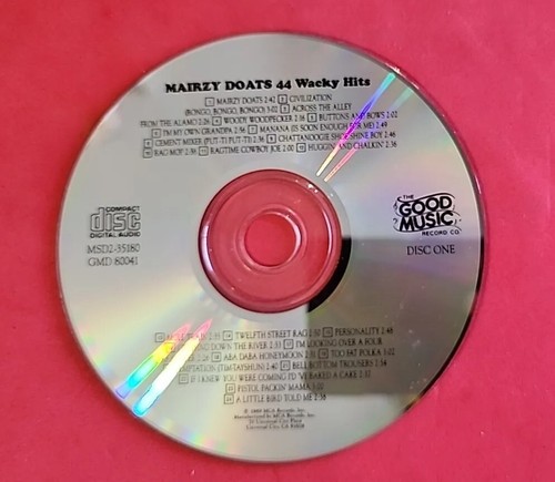Mairzy Doats - 44 Wacky Hits - Disc 1 - CD Tested & Works! Fast Ship ...