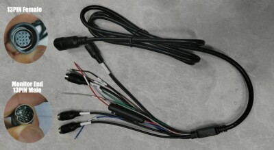 13Pin Power Harness 4ch 4Pin connectors and trigger wires For 7 Inch ...