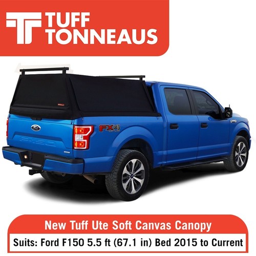 NEW TUFF Ute Soft Canvas Canopy for Ford F150 5.5 ft (67.1 in) Bed 2015 ...