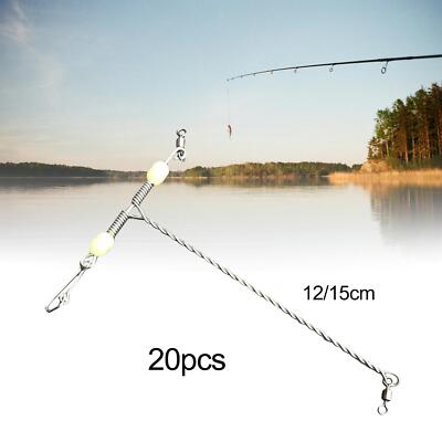 T Shape Fishing Swivels Snaps Fishing Tackles 3 Way Fishing Rolling ...