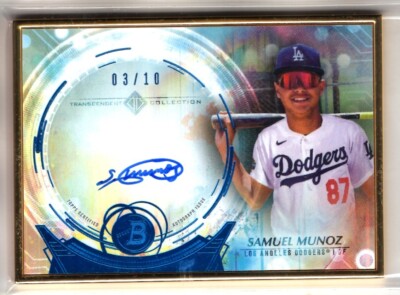2022 Bowman Transcendent Auto SAMUEL MUNOZ Gold Framed AUTOGRAPH 03/10 ...