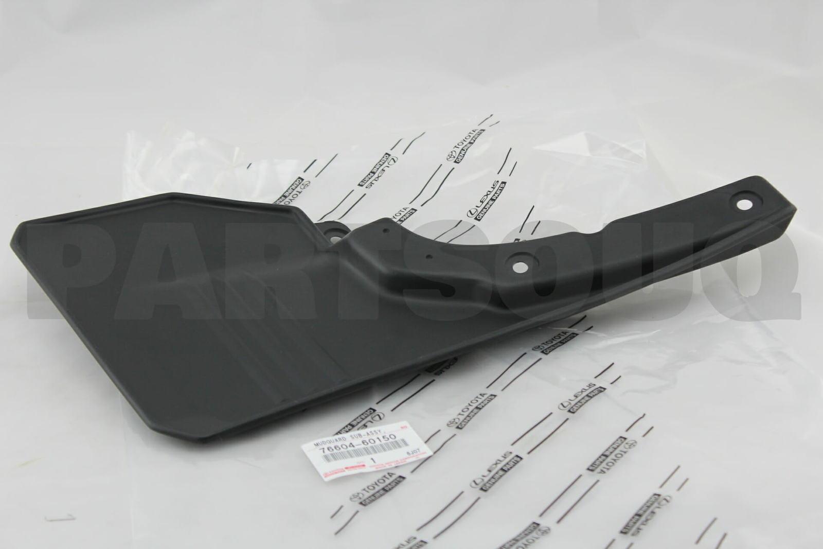 7660460150 Genuine Toyota MUDGUARD SUB-ASSY, FRONT FENDER, LH 76604 ...