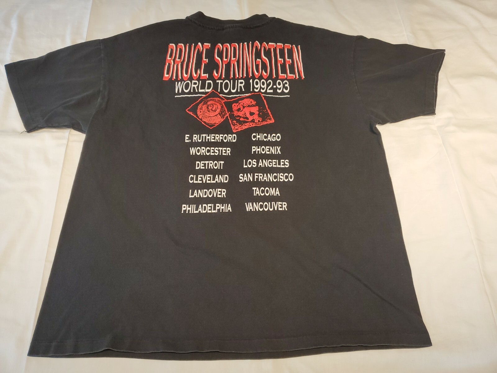 Vintage Bruce Springsteen 1992-93 World Tour Band T S… - Gem