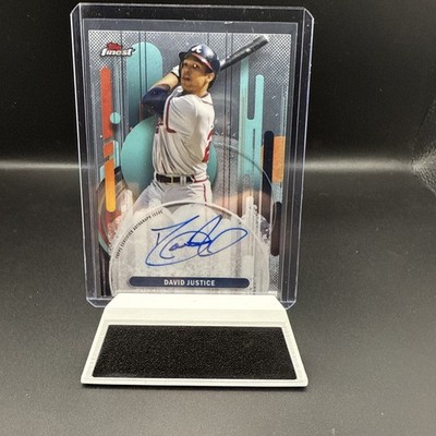 2025 Topps Finest - David Justice Auto #FA-DJ Atlanta Braves | eBay