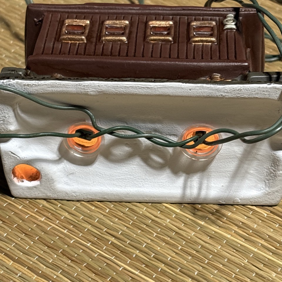 Lefton Train Colonial Flyer Vintage Christmas '89 Light Up 3 Pc 07125 ...