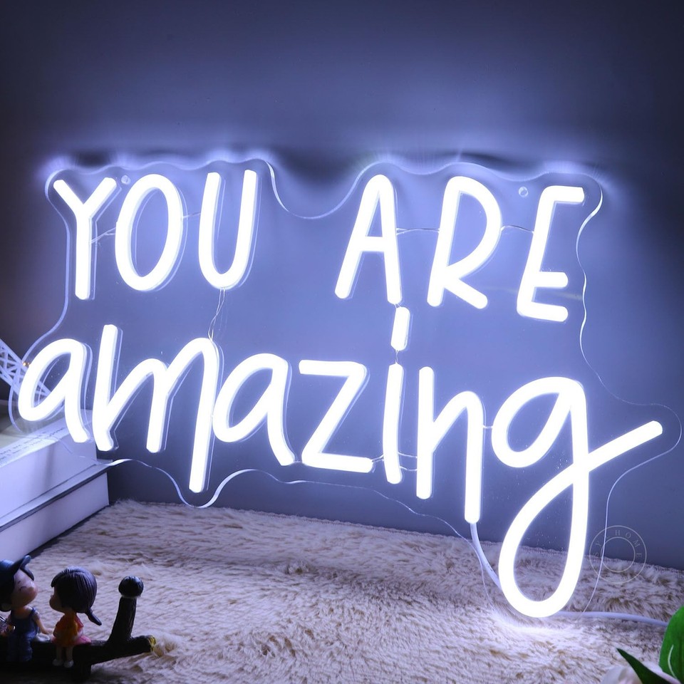 You Are Amazing LED Neon Light Sign 5V Girls Boys Bedroom Living Room ...