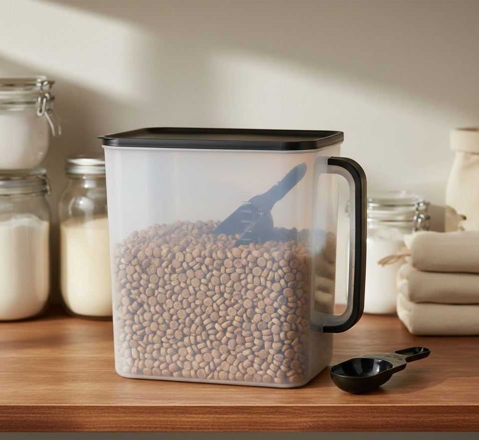 Dry Food Storage Container 10L With Scoop Microwave Dishwasher Safe BPA ...