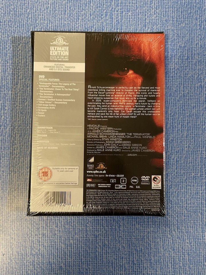 The Terminator DVD New And Sealed Ultimate Edition | eBay UK