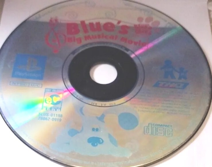 Blue's Clues: Blue's Big Musical (Sony PlayStation 1 disc only, 2001 ...