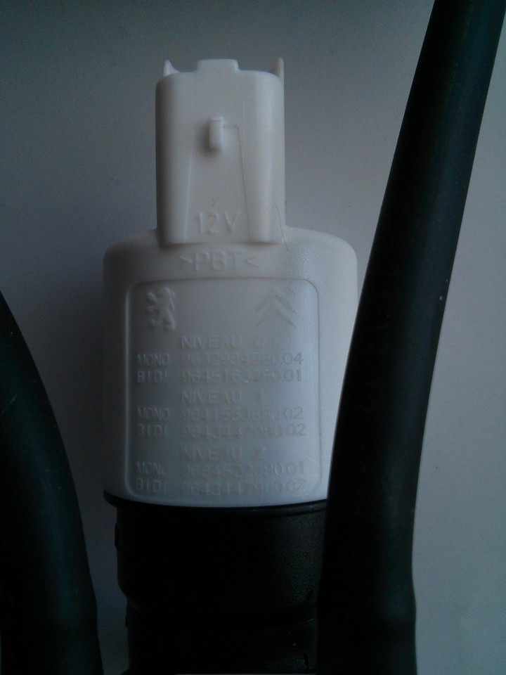 Genuine Peugeot/Citroen Windscreen Washer Pump Part No's 9643447980/ ...