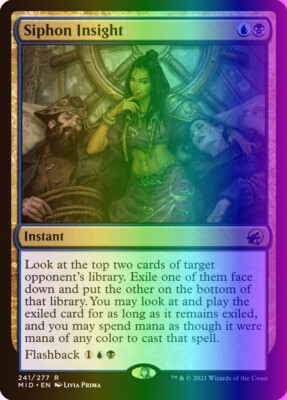 MTG Magic the Gathering Siphon Insight (241/553) Innistrad Midnight ...