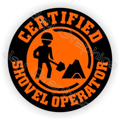 SHOVEL OPERATOR Funny Hard Hat Sticker | Bad Ass Helmet Safety Decal ...