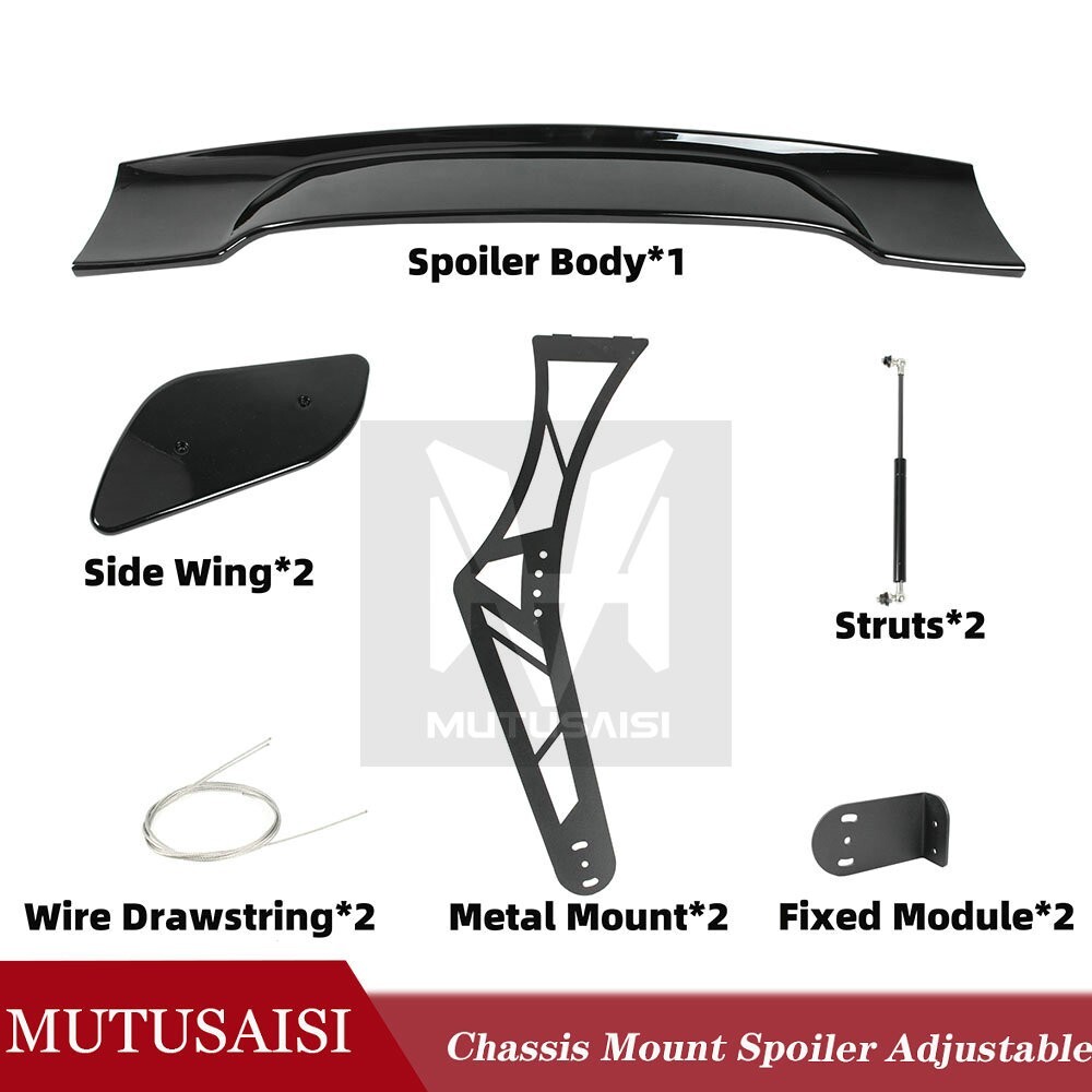 FOR MANY CARS TRUNK CHASSIS MOUNT BACK KIT GT RACING ABS SPOILER WING ...
