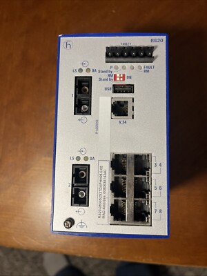 Hirschmann RS20-0800S2S2SEDBPHH Industrial DIN rail switch 2 SC SM 6 ...