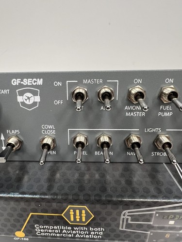 GoFlight GF-SECM Single Engine Control Module For Flight Simulator NEW ...