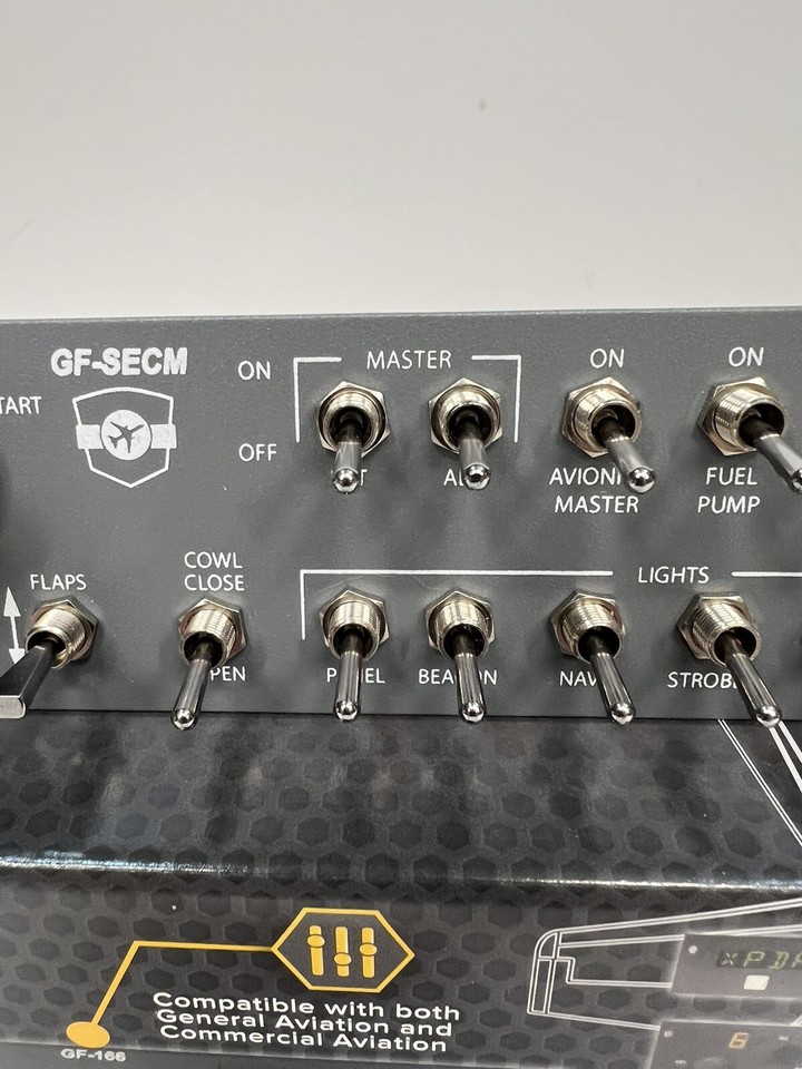 GoFlight GF-SECM Single Engine Control Module For Flight Simulator NEW ...